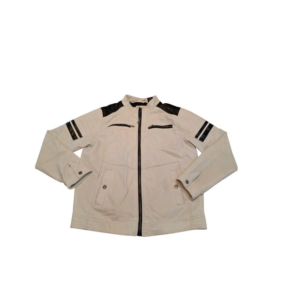 Hard edge | Jackets & Coats | Hard Edge Bomber Jacket Faux Leather Full ...